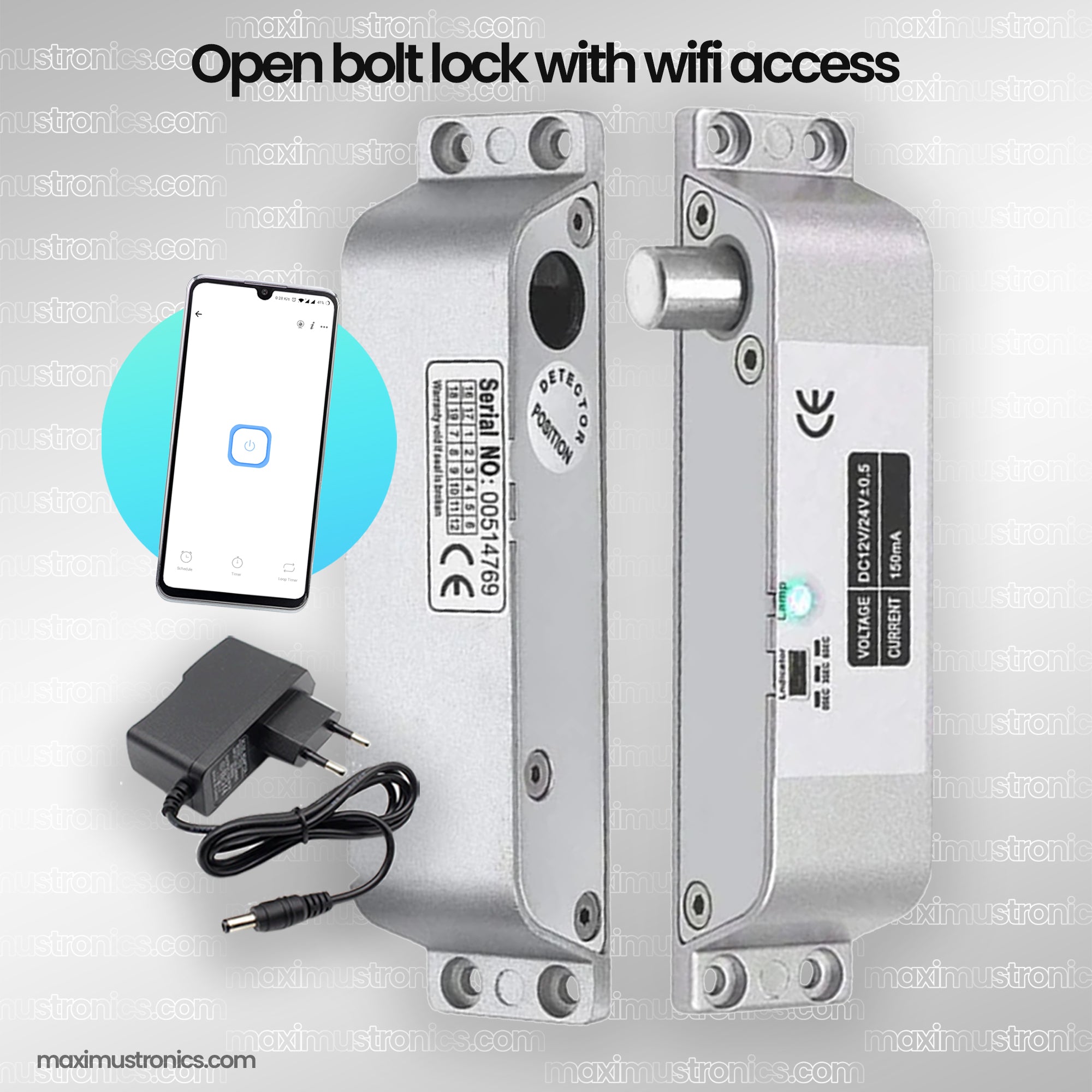 Ewelink Wifi Electric Drop Bolt Lock Fail Safe System for Door Access ...